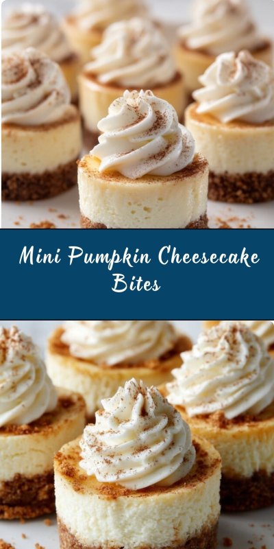 Mini Pumpkin Cheesecake Bites Recipe Peruvianfoodrecipes