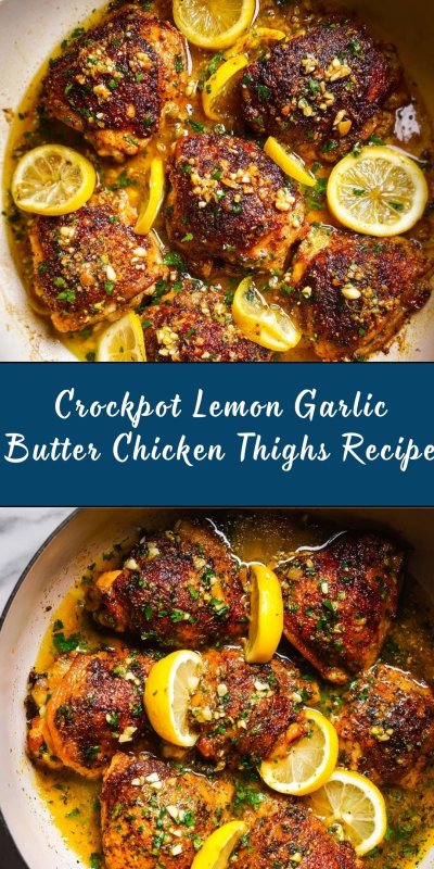 Crockpot Lemon Garlic Butter Chicken Thighs Recipe – peruvianfoodrecipes