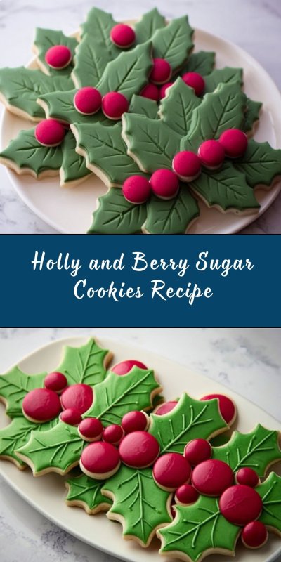 Holly and Berry Sugar Cookies Recipe – peruvianfoodrecipes